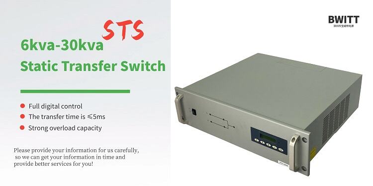 Single-phase static switching module with dual input 8KVA power level ...
