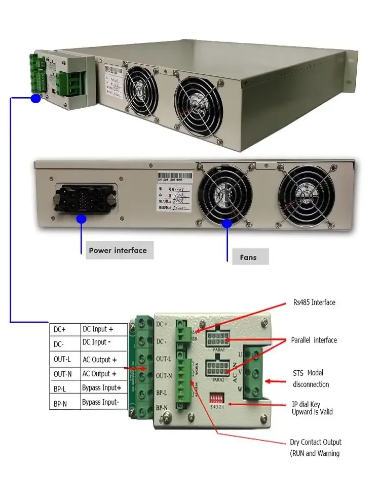 N+1 parallel redundant 1u inverter 48VDC 220VAC Pure Sine inverter ac ...